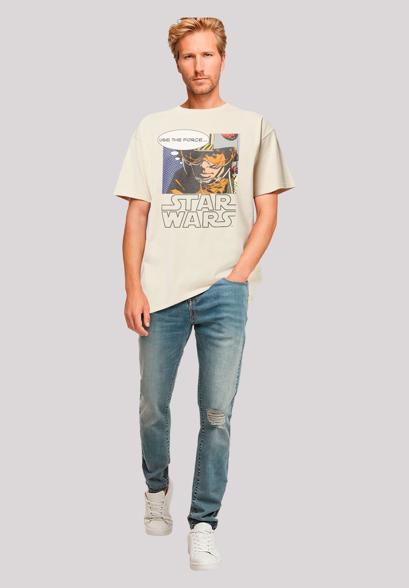 F4NT4STIC STAR WARS USE THE FORCE - Print T-shirt - sand - Zalando