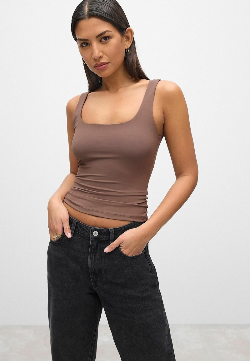 Next REGULAR FIT - SOFT TOUCH - Top - mink brown/bruin - Zalando.nl