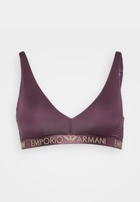 Emporio Armani REMOVABLE PADS BRALETTE - Triangle bra - mora blackberry ...