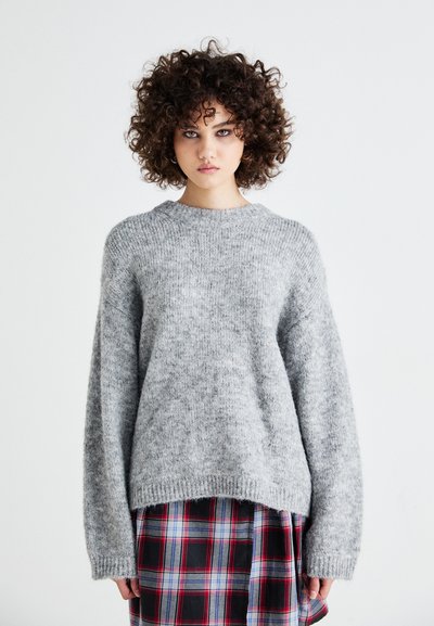 esmé studios VIOLA - Neule - magnet/tummanharmaa - Zalando.fi