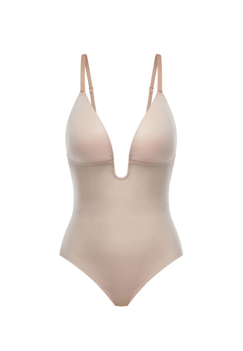 Spanx SUIT YOUR FANCY LOW BACK THONG BODYSUIT - Body - champagne beige ...