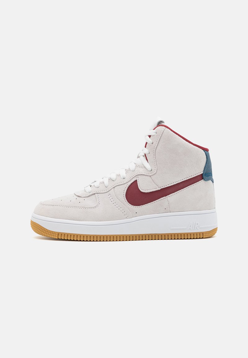 Nike Sportswear W AF1 STRAPLESS - Sneaker high - summit white/team red ...