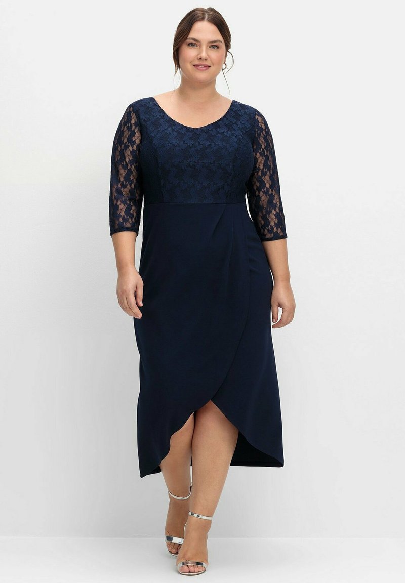 Sheego ABEND - Cocktailjurk - marine/donkerblauw - Zalando.nl