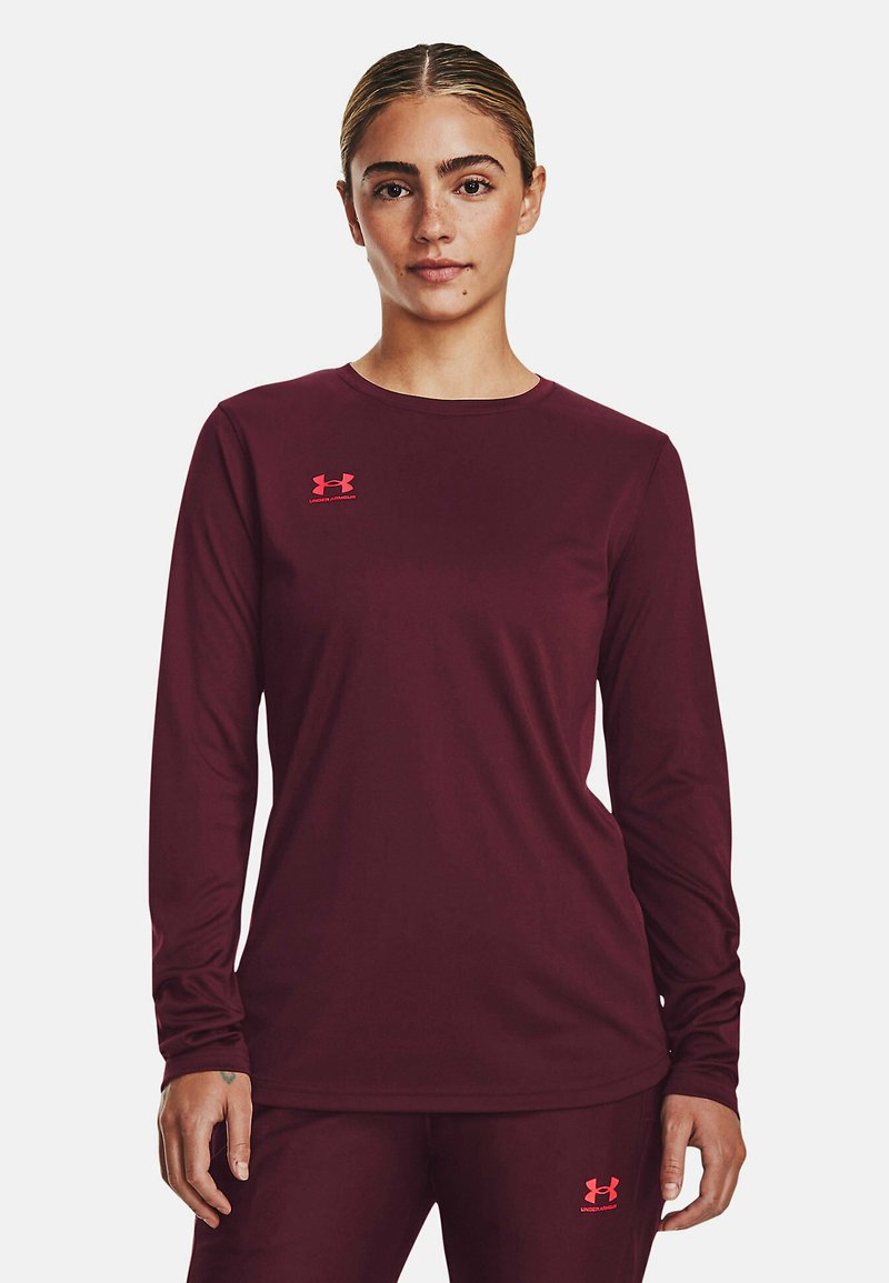 Under Armour CHALLENGER TRAIN - Camiseta de manga larga - dark maroon ...