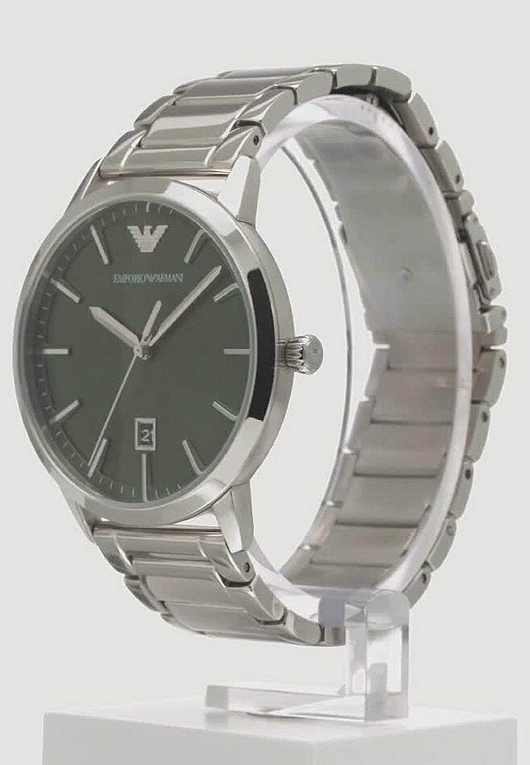 Emporio Armani Montre silver coloured argente ZALANDO.FR