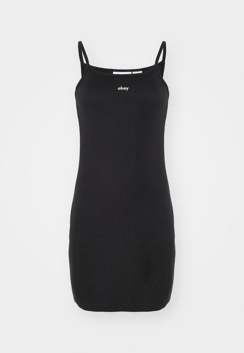 Obey Clothing MONA TANK DRESS - Džersejové šaty - digital black/čierna ...