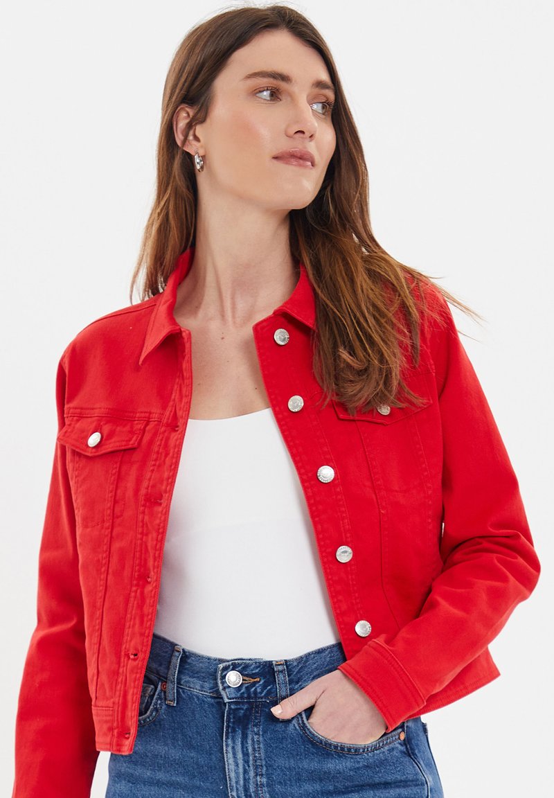 Threadbare ROME - Spijkerjas - racing red/rood - Zalando.be
