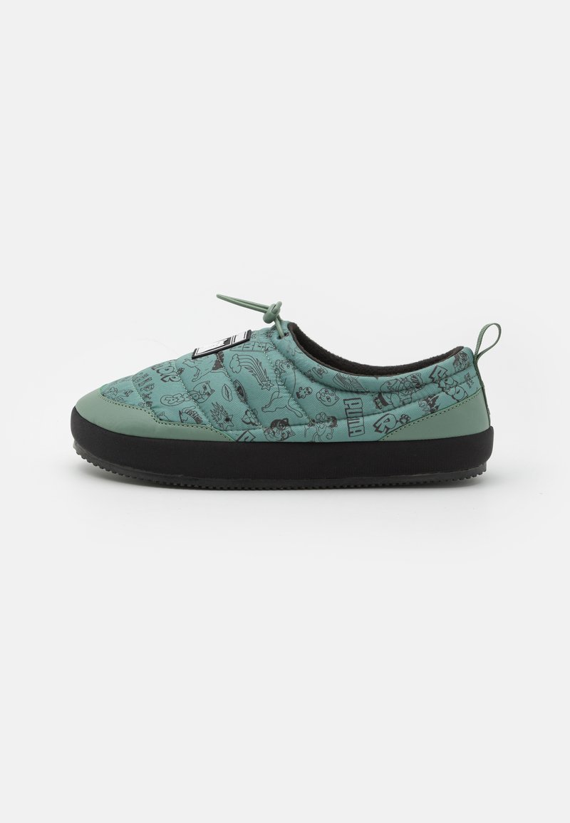 Puma TUFF PLUS RIPNDIP UNISEX - Slippers - eucalyptus/white/black/white ...