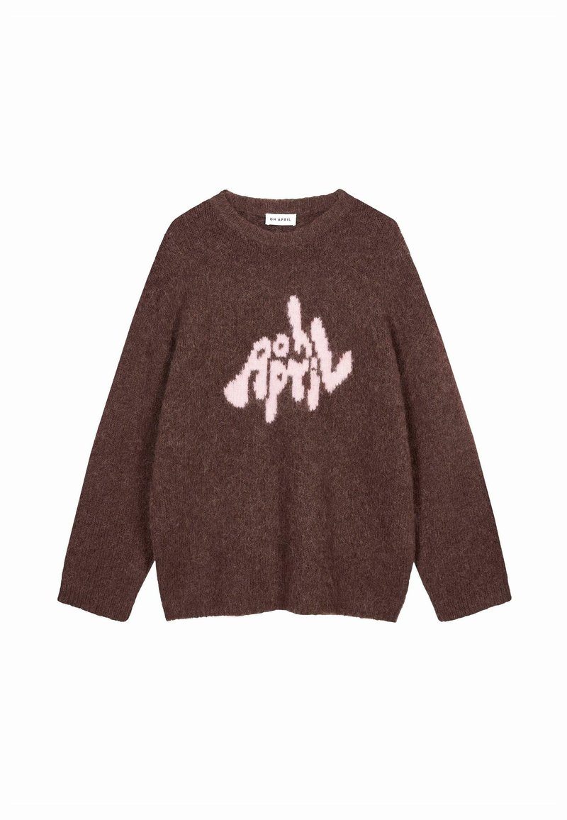 OH APRIL MOANI - Strickpullover - brown/braun - Zalando