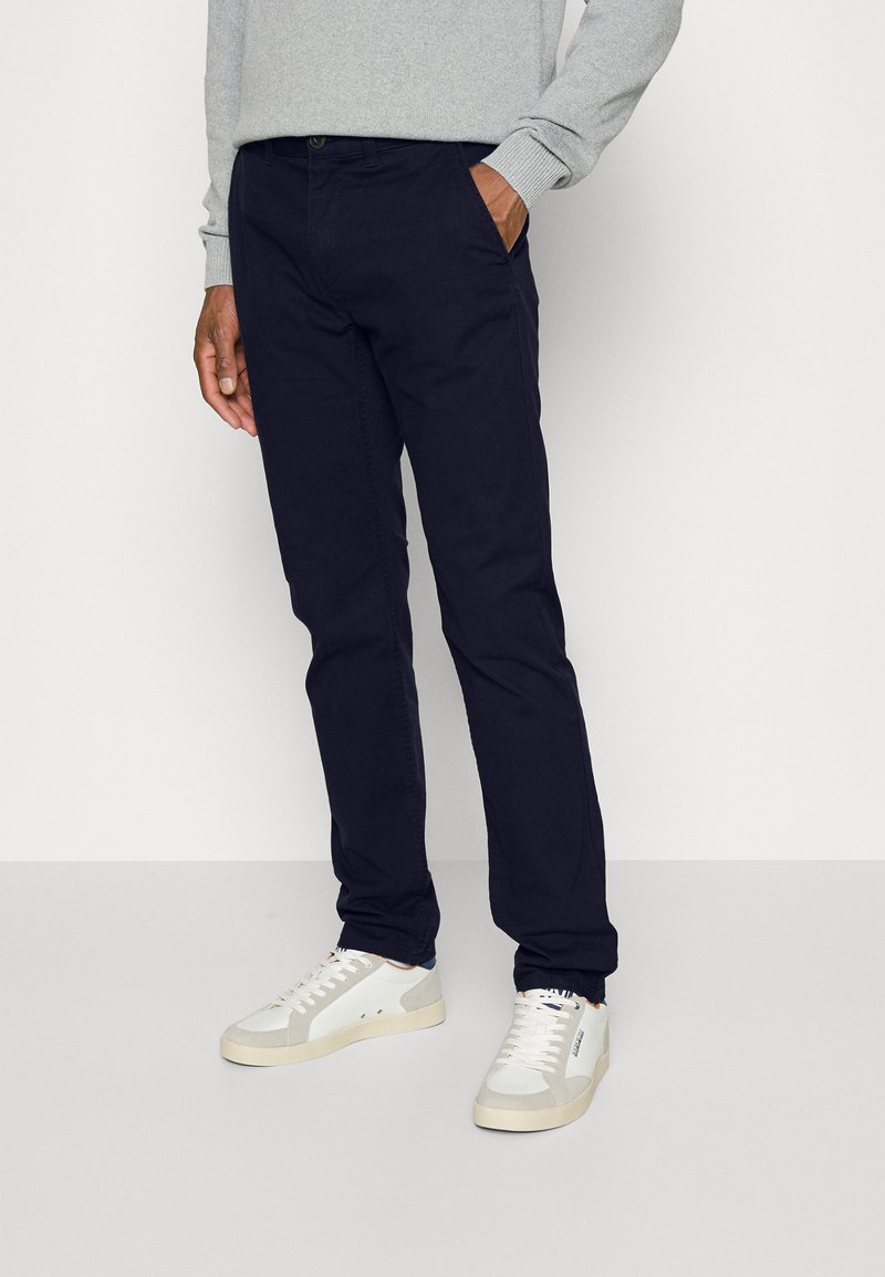 TOM TAILOR BASIC WASHED - Chinos - sky captain blue/dark blue - Zalando.de