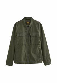 Next COLLARED UTILITY SHACKET - REGULAR FIT - Chaqueta fina - khaki green/verde - Zalando.es