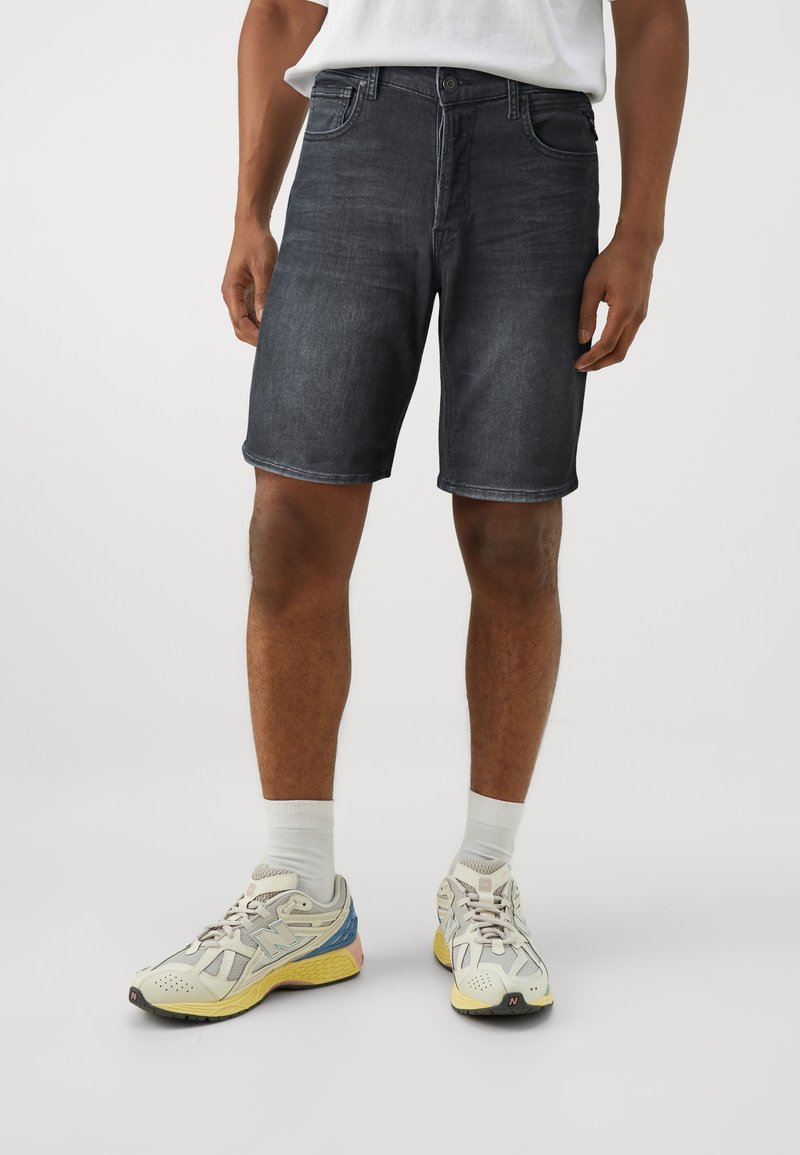 Replay Jeans Shorts - dark grey/grey denim - Zalando.de