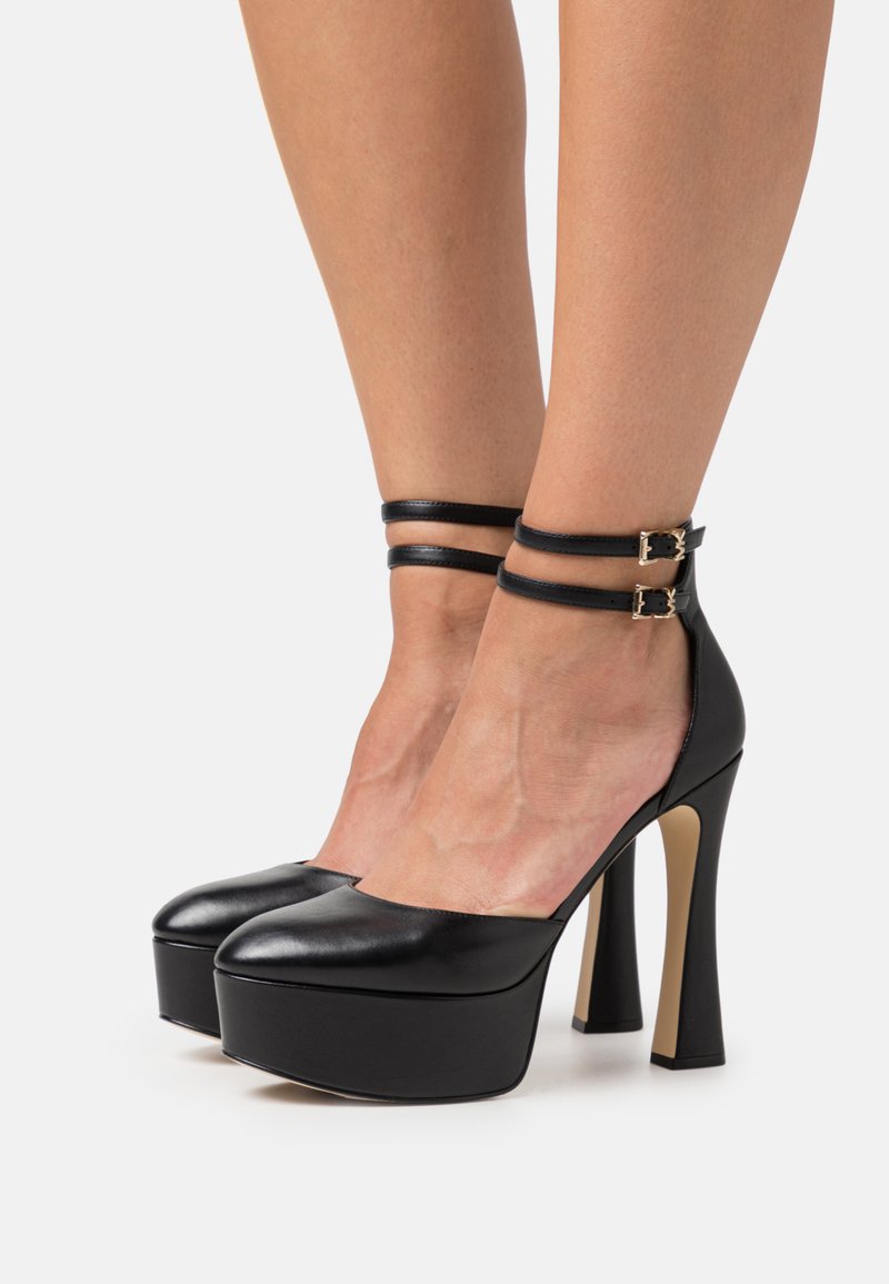 MICHAEL Michael Kors MARTINA - Platform heels - black - Zalando.ie
