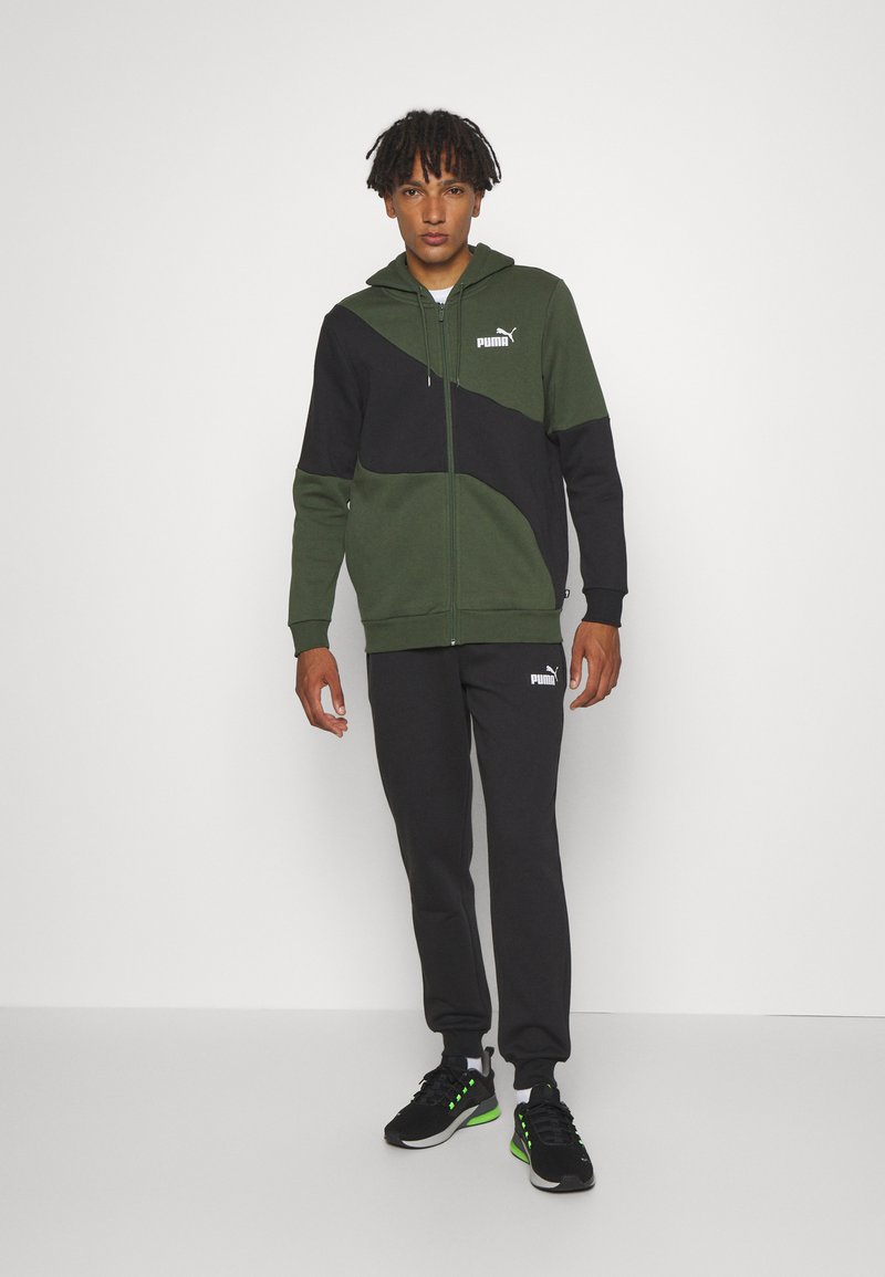 Puma POWER CAT SET - Tracksuit - myrtle/green - Zalando