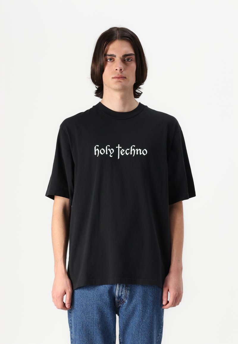 BOILER ROOM HOLY TECHNO UNISEX - Print T-shirt - black - Zalando.ie
