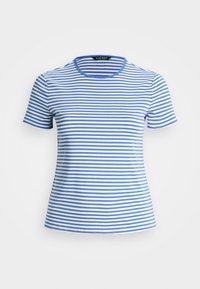 Lauren Ralph Lauren Woman ALLI STRIPED STRETCH COTTON CREWNECK TEE ...