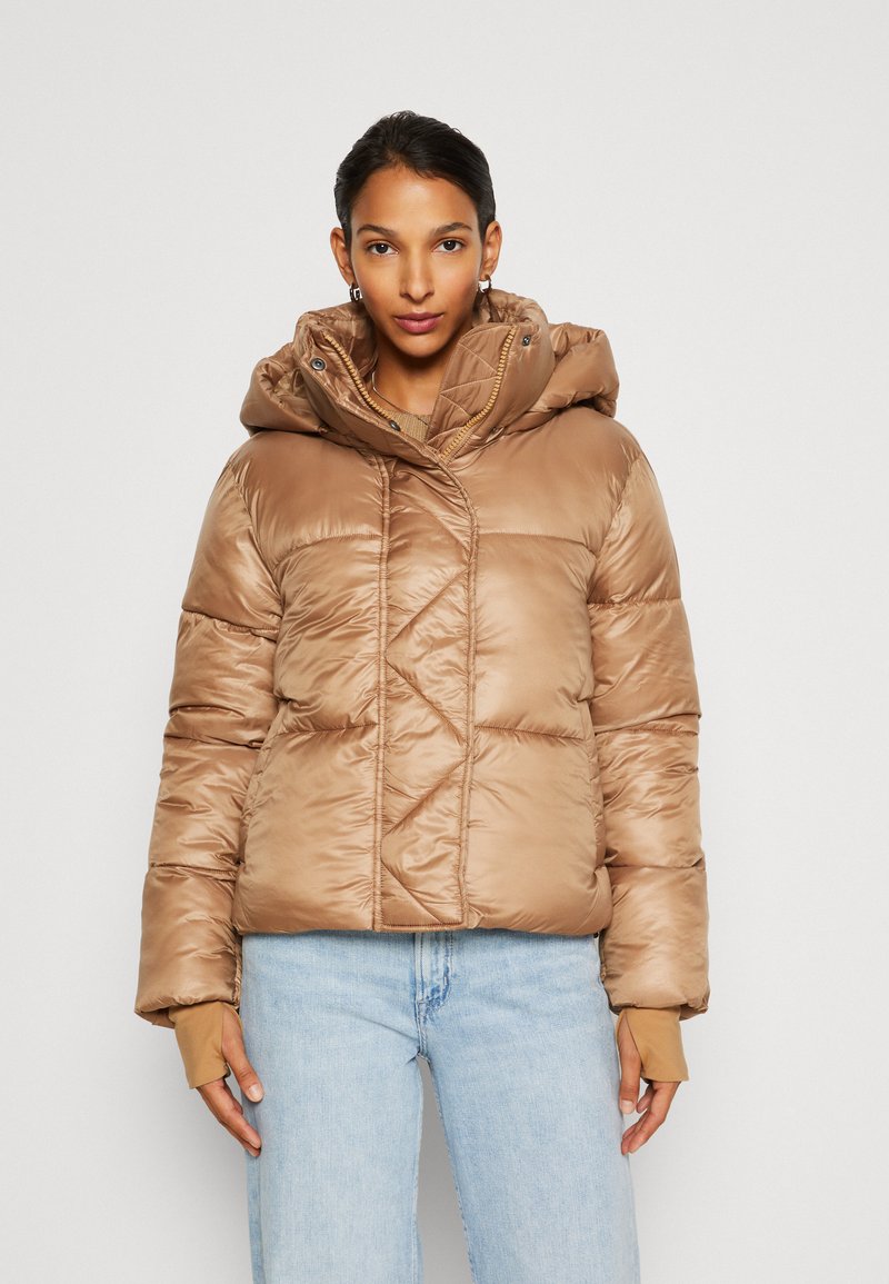 GAP PRIMALOFT CROPPED PUFFER - Winter jacket - camel hair/camel ...