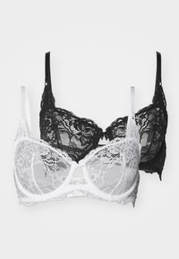 LASCANA BRA 2 PACK - Underwired bra - black/white/black - Zalando.co.uk