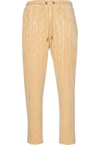 Karl Kani KK SMALL SIGNATURE MONOGRAM - Tracksuit bottoms - sand - Zalando