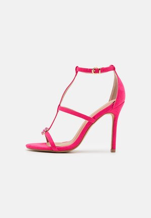 Next SIGNATURE LEATHER HIGH HEEL SANDALS - High Heel Sandalette - pink ...