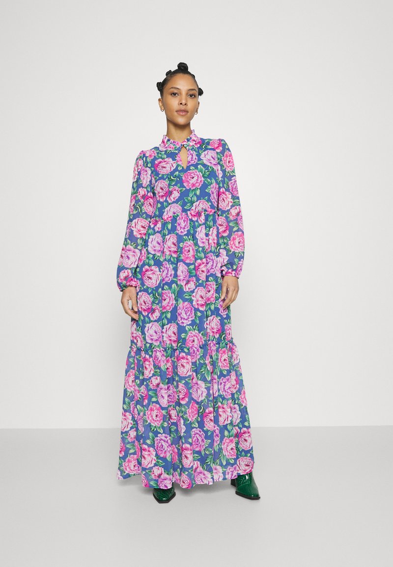 VILA Petite VIURA MAXI DRESS - Maxi dress - federal blue/blue - Zalando.de