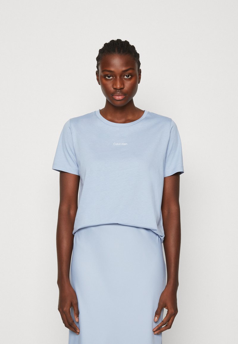 Calvin Klein MICRO LOGO - T-shirt basic - blue chime/blu - Zalando.it
