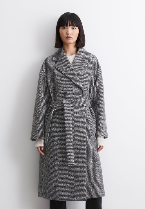 Object OBJKEILY COAT - Klassinen takki - fossil melange/beige - Zalando.fi