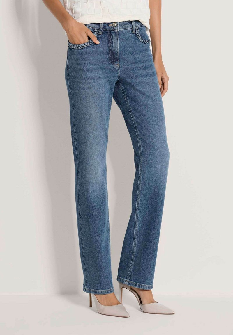 MADELEINE PETITE - Straight leg jeans - blue - Zalando