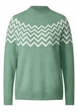 Street One MIT STEHKRAGEN - Jumper - grün/light green - Zalando