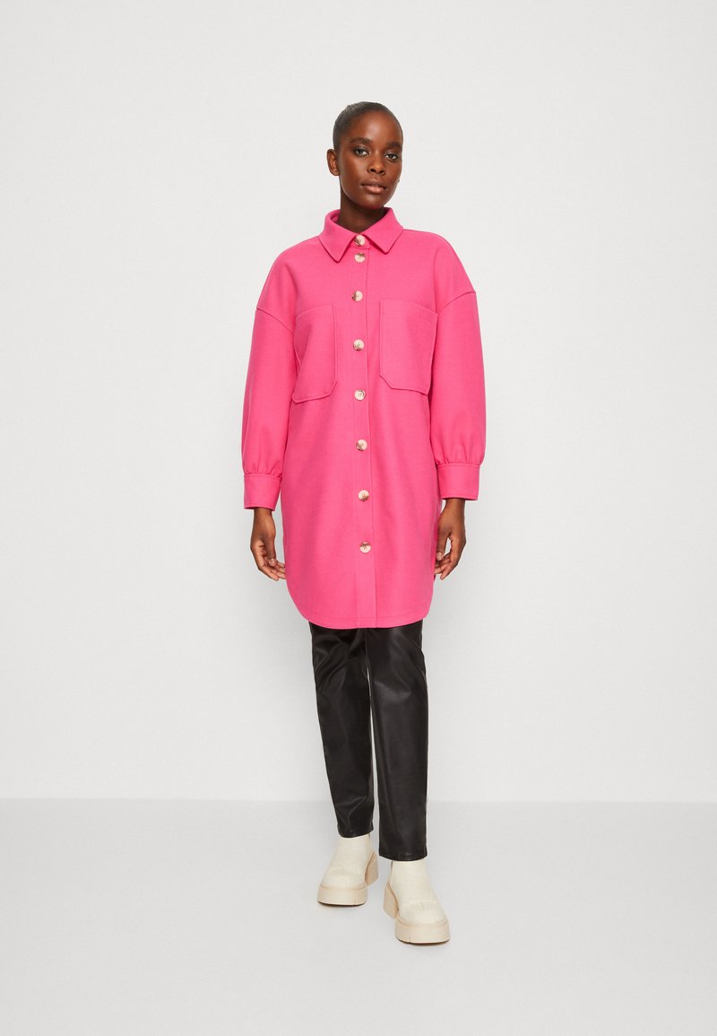 ONLY ONLTRILLION SHACKET - Krátký kabát - pink yarrow/růžová - Zalando.cz