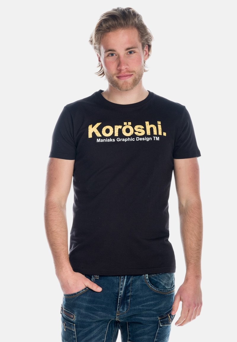 Koroshi T-shirt imprimé - black/noir - ZALANDO.FR