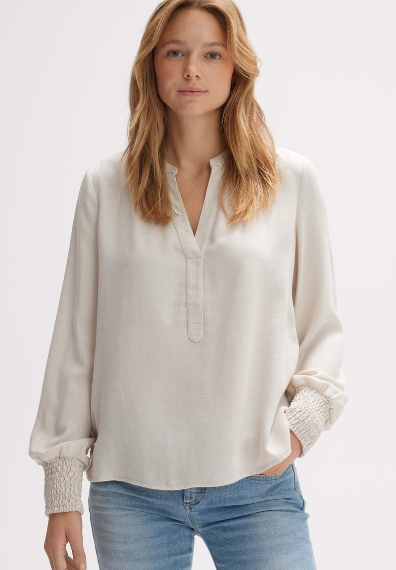 Opus FALVINA - Blouse - soft oat/beige - ZALANDO.BE