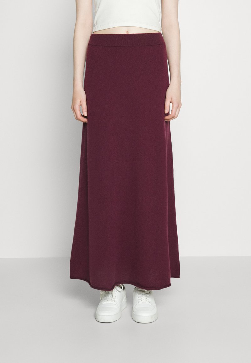 FTC Cashmere SKIRT - Maxirock - burgundy plum/bordeaux - Zalando.at