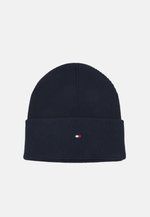 Tommy Hilfiger ESSENTIAL FLAG BEANIE - Mütze - space blue/blau - Zalando.ch