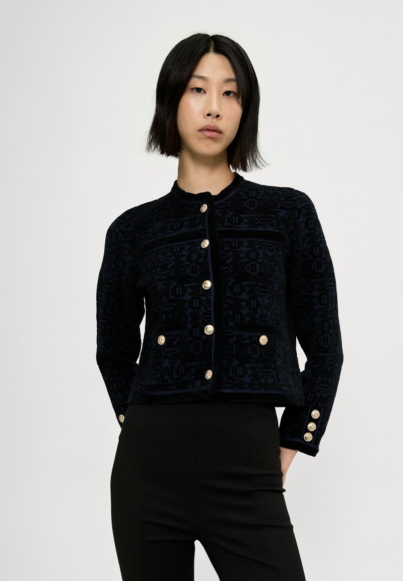 Maje Cardigan - noir/marine/black - Zalando.ie