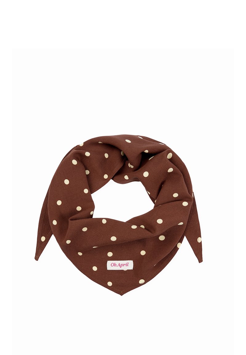 OH APRIL NEVI - Tuch - cocoa dust polkadot/mehrfarbig - Zalando