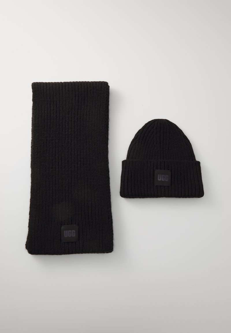 UGG CHUNKY UNISEX SET - Mütze - black/schwarz - Zalando