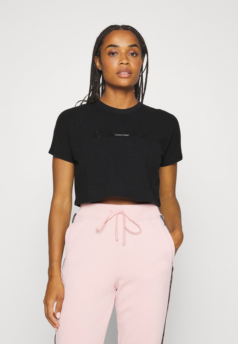 Calvin Klein Performance T-Shirt print - black beauty/schwarz - Zalando.ch