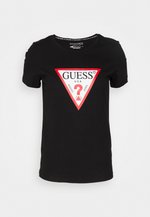Guess ORIGINAL TEE - T-shirt print - jet black/zwart - Zalando.nl