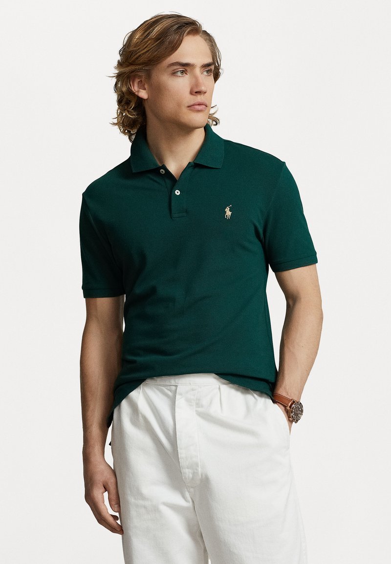 Polo Ralph Lauren SHORT SLEEVE SHIRT - Polo shirt - moss agate/dark green - Zalando.co.uk
