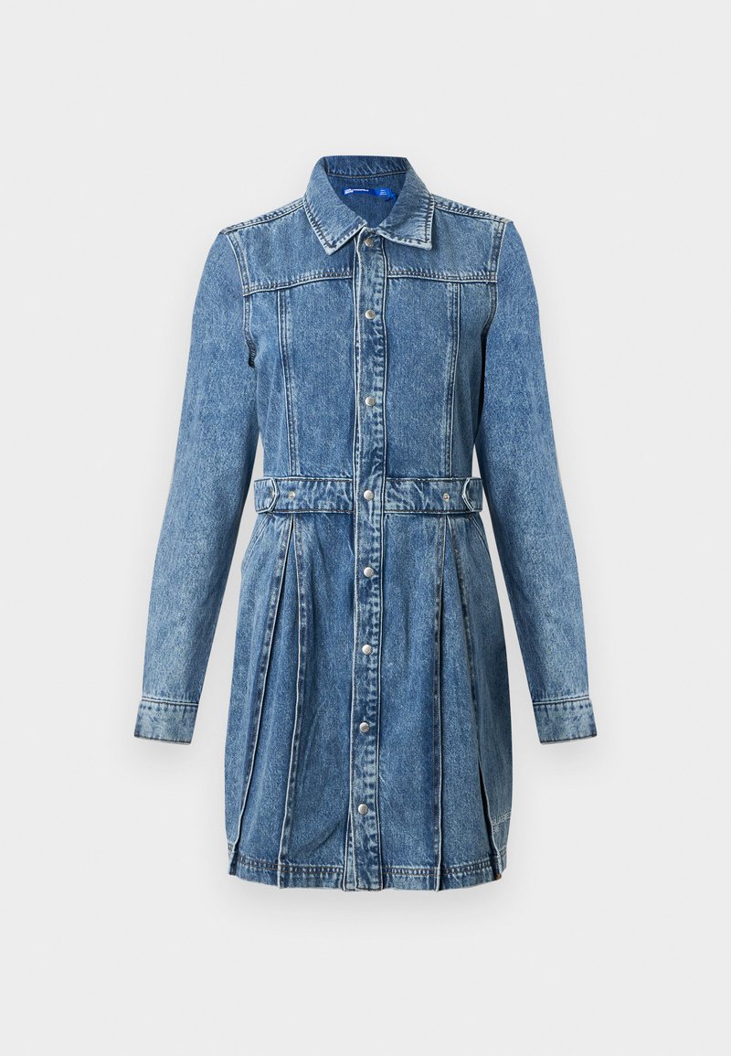 Karl Lagerfeld Jeans PLEATED DRESS - Vestito di jeans - mid blue/blu ...