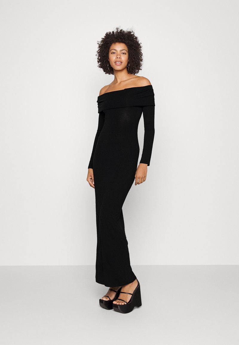Gina Tricot MAXI SHOULDER DRESS - Vestito elegante - black/nero - Zalando.it