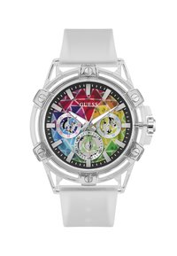 Guess KING - Chronograph watch - clear/white - Zalando.co.uk