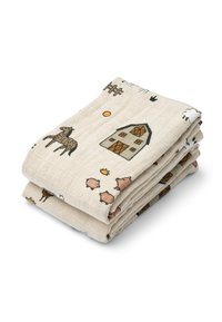 Liewood LEWIS MUSLIN CLOTH UNISEX 2 PACK - Muslin blanket - sandy/off ...