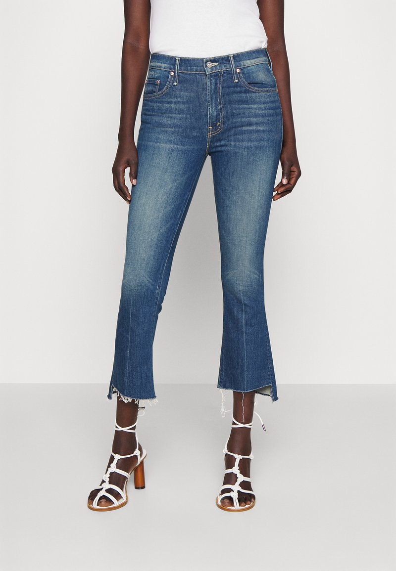 Mother THE INSIDER CROP STEP FRAY - Flared jeans - bad reputation/blå ...