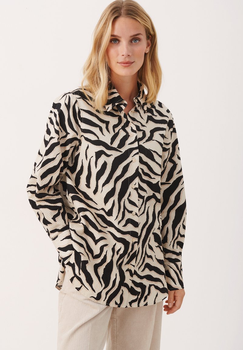 Part Two VARLAPW - Camisa - zebra print/negro - Zalando.es