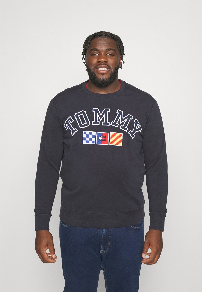 Tommy Jeans Plus PLUS ARCHIVE CREW - Sweatshirt - desert sky/dunkelblau - Zalando.ch
