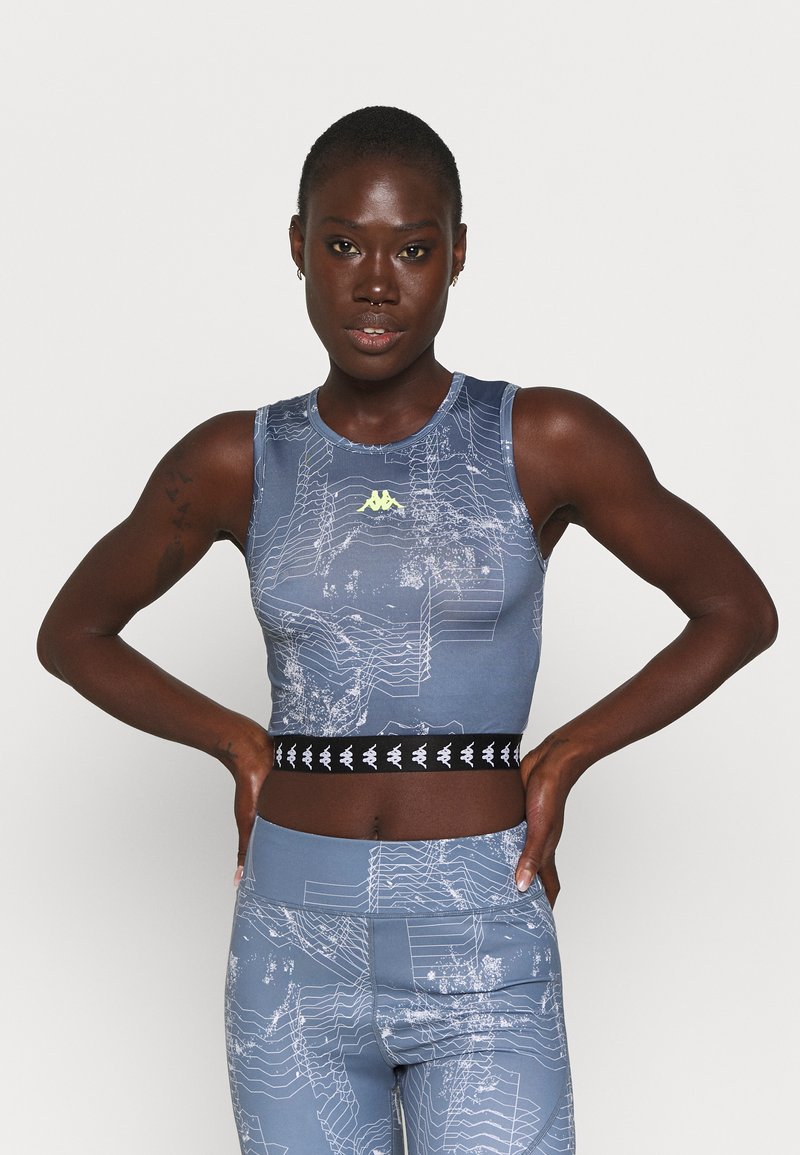 Kappa JANUSHA - Top - flint stone/blue - Zalando.de