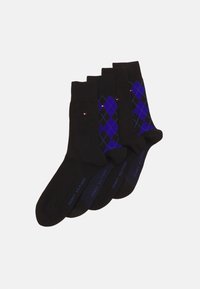 Tommy Hilfiger MEN SOCK ARGYLE 4 PACK - Calze - black/nero - Zalando.it