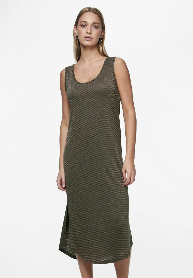 Pieces BILLO - Jerseyjurk - grape leaf/donkergroen - Zalando.nl